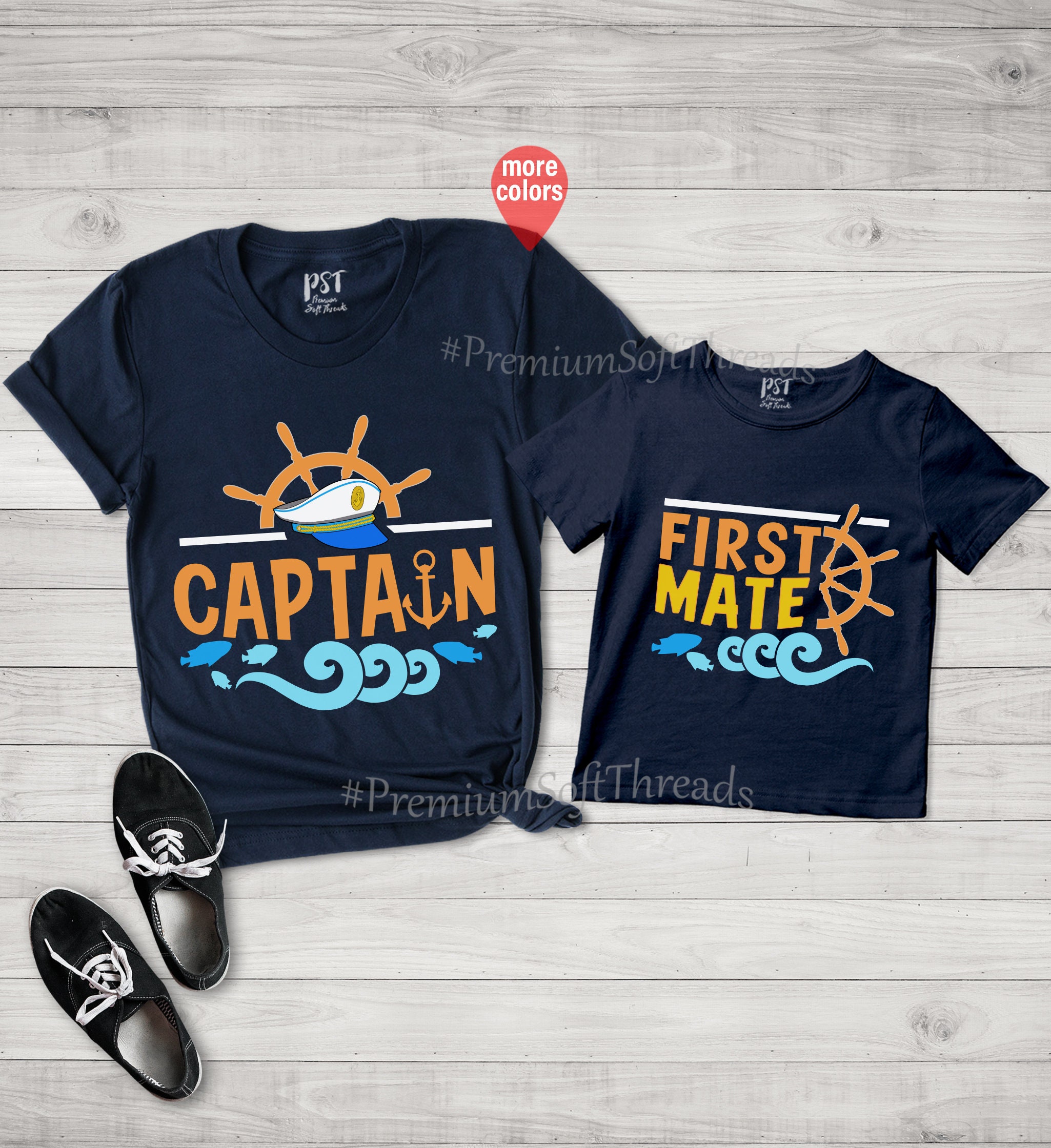 Captain and First Mate Shirt Matching Mom and Me Shirt Mommy | Etsy
