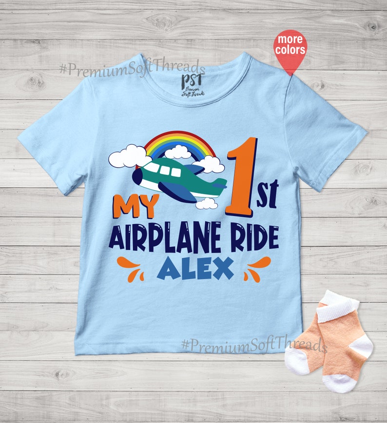 Personalized My 1st Airplane Ride Shirt First Airplane - Etsy