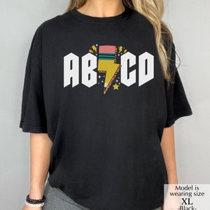 ABCD Shirt, Cute Teacher T-shirt, Alphabet Shirt, Comfort Color School ...
