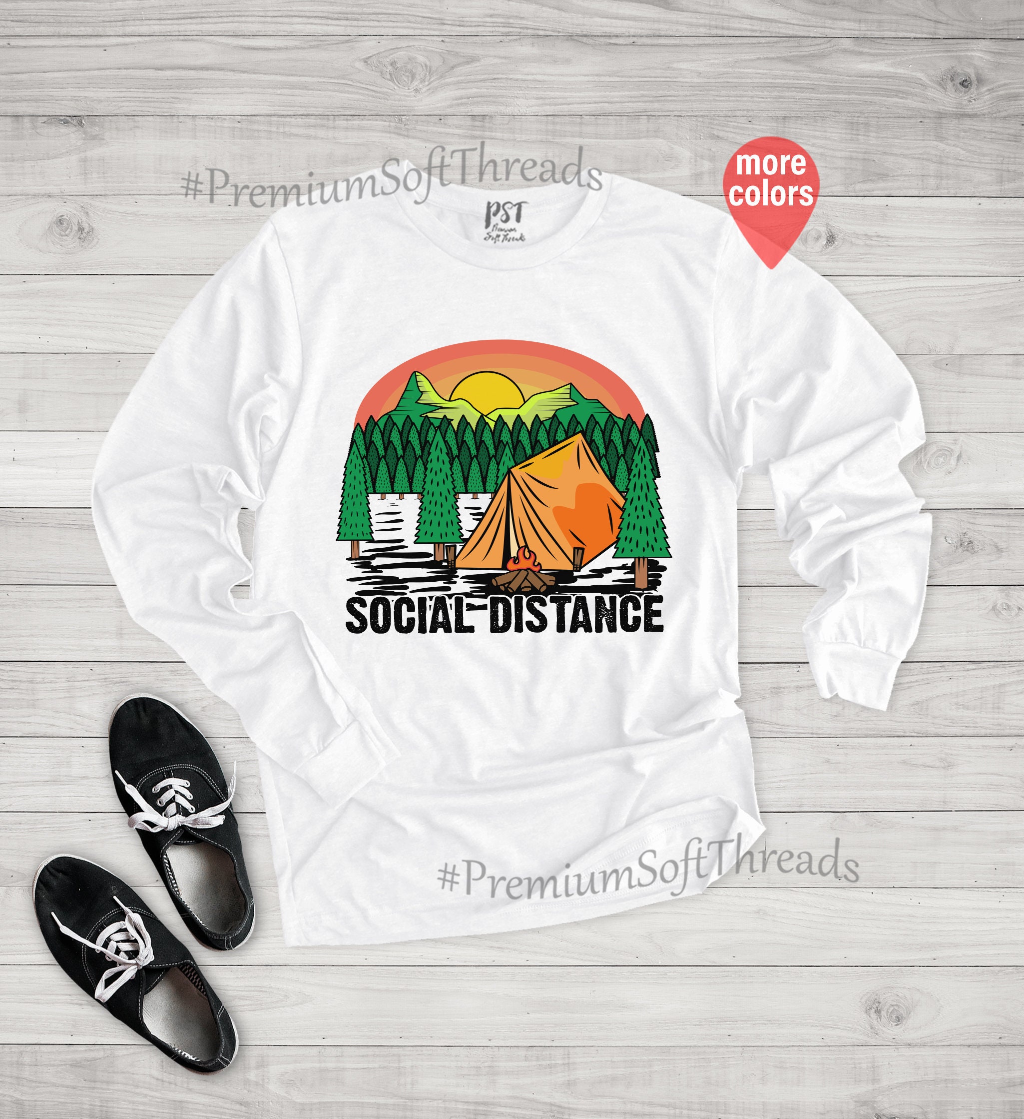 Social Distance Long Sleeve Shirt Quarantine Shirt Camping - Etsy