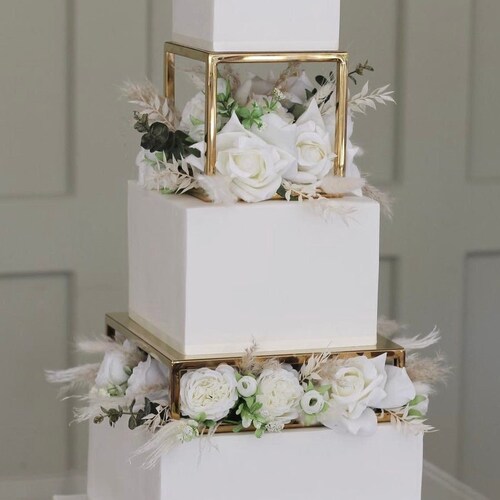 SET Metallic Square and Rectangle Cake Separator Metallic - Etsy