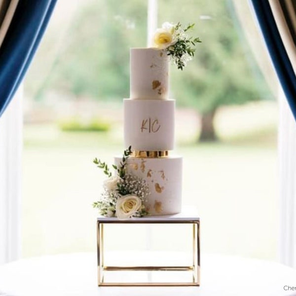 Metal Gold Cake Stand - Etsy