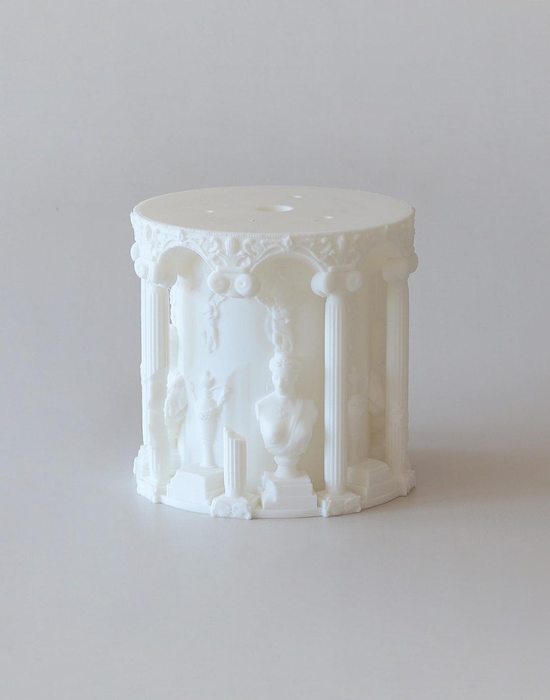 Roman-themed White Cake Separator | Elegant Wedding Cake Separator ...