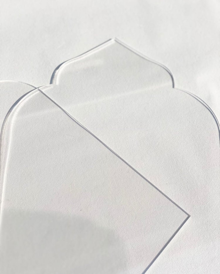 Original Trefoil Arch Cake Guides With Keep It Cake - Acrylic Cake ...
