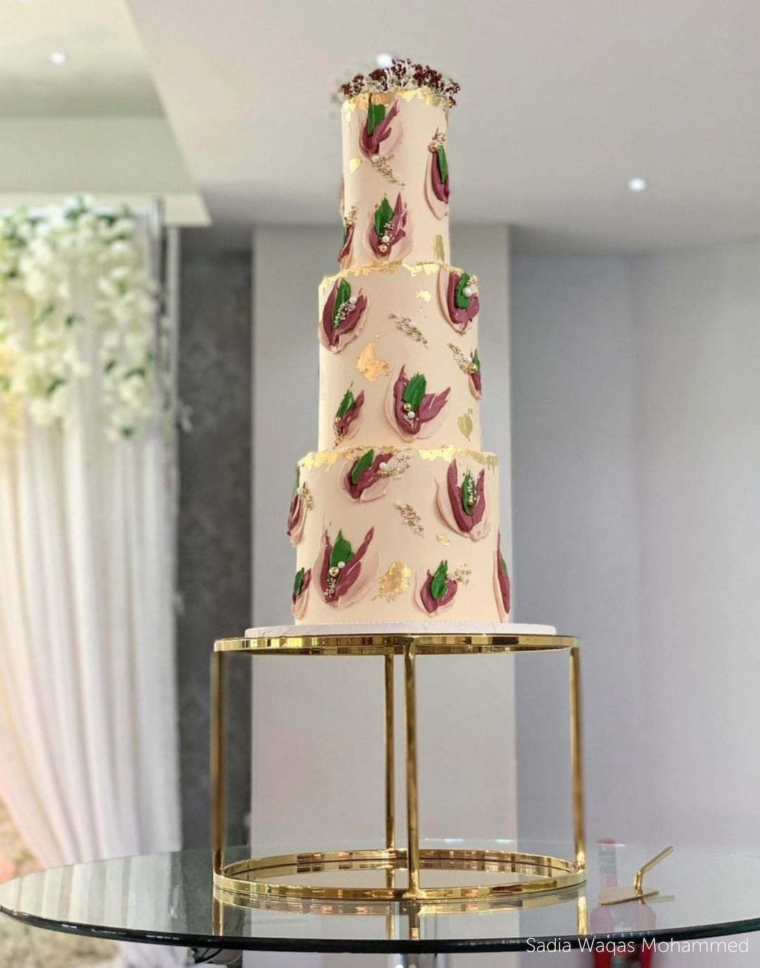 Round Cake Plinth - Large Metal Cake Stand - 14" Gold Cake Stand Silver ...