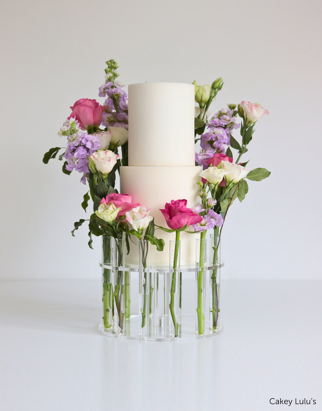 The Floral Tiara - Cake Separator - Flower Cake Spacer Stand - Floral ...