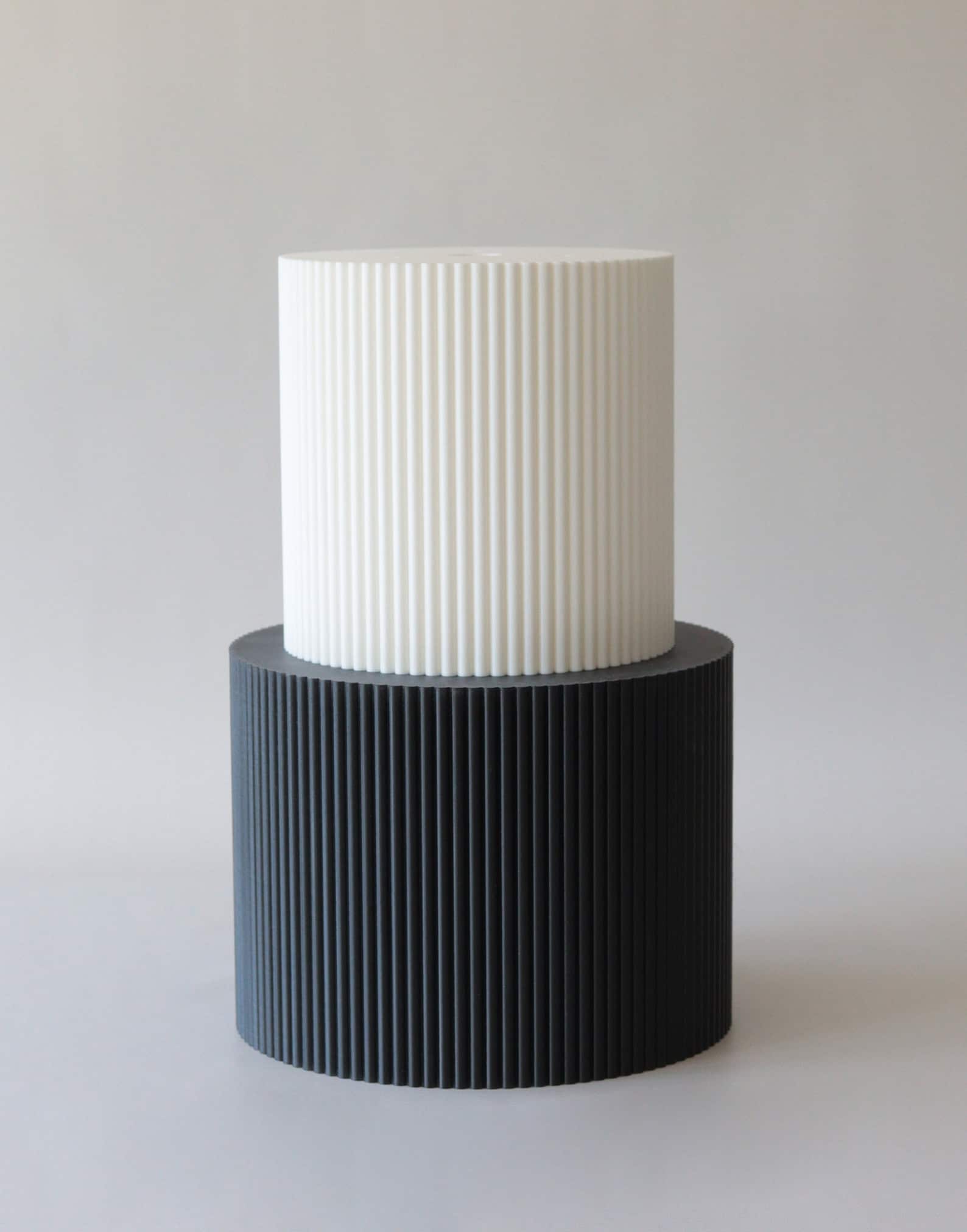 Reeded Cake Separator - White Wedding Cake Spacer - Fake Cake Tier ...