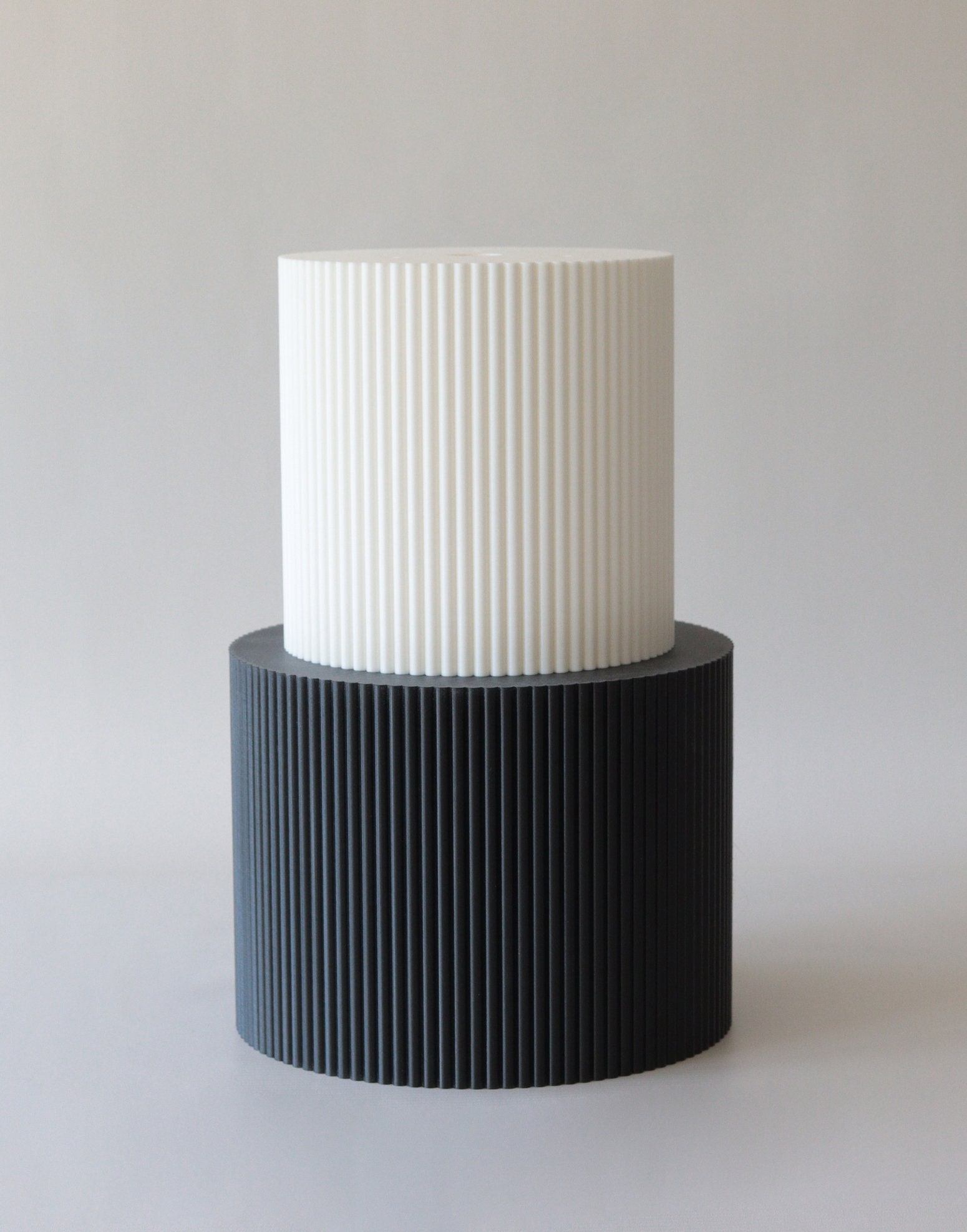 Reeded Cake Separator - White Wedding Cake Spacer - Fake Cake Tier ...