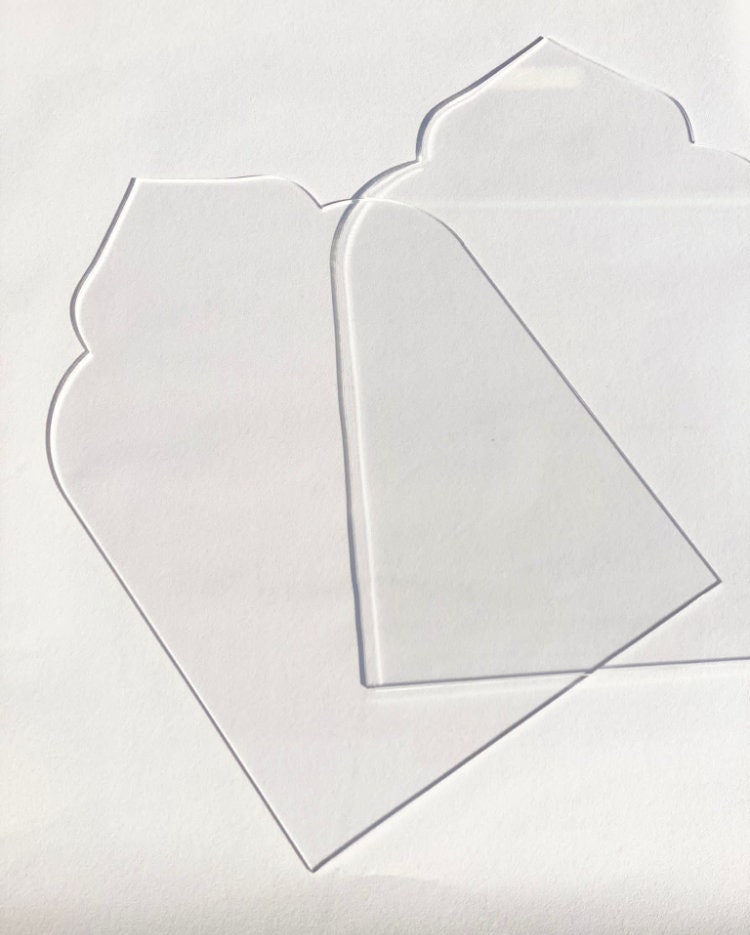 Original Trefoil Arch Cake Guides With Keep It Cake - Acrylic Cake ...