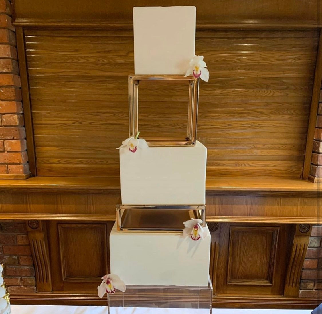 SQUARE Cake Separator Metallic Cake Spacer - Etsy