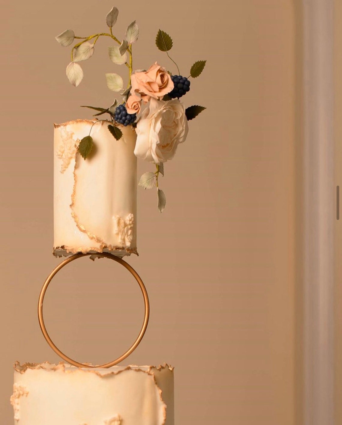 HOOP Tier Cake Separator Wedding Ring Cake Spacer Gold - Etsy