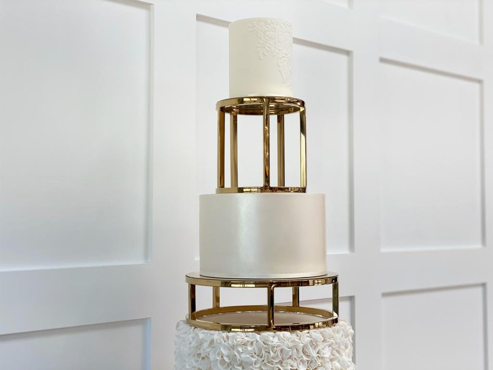 SET - Metallic Square and Rectangle Cake Separator - Metallic Cake ...