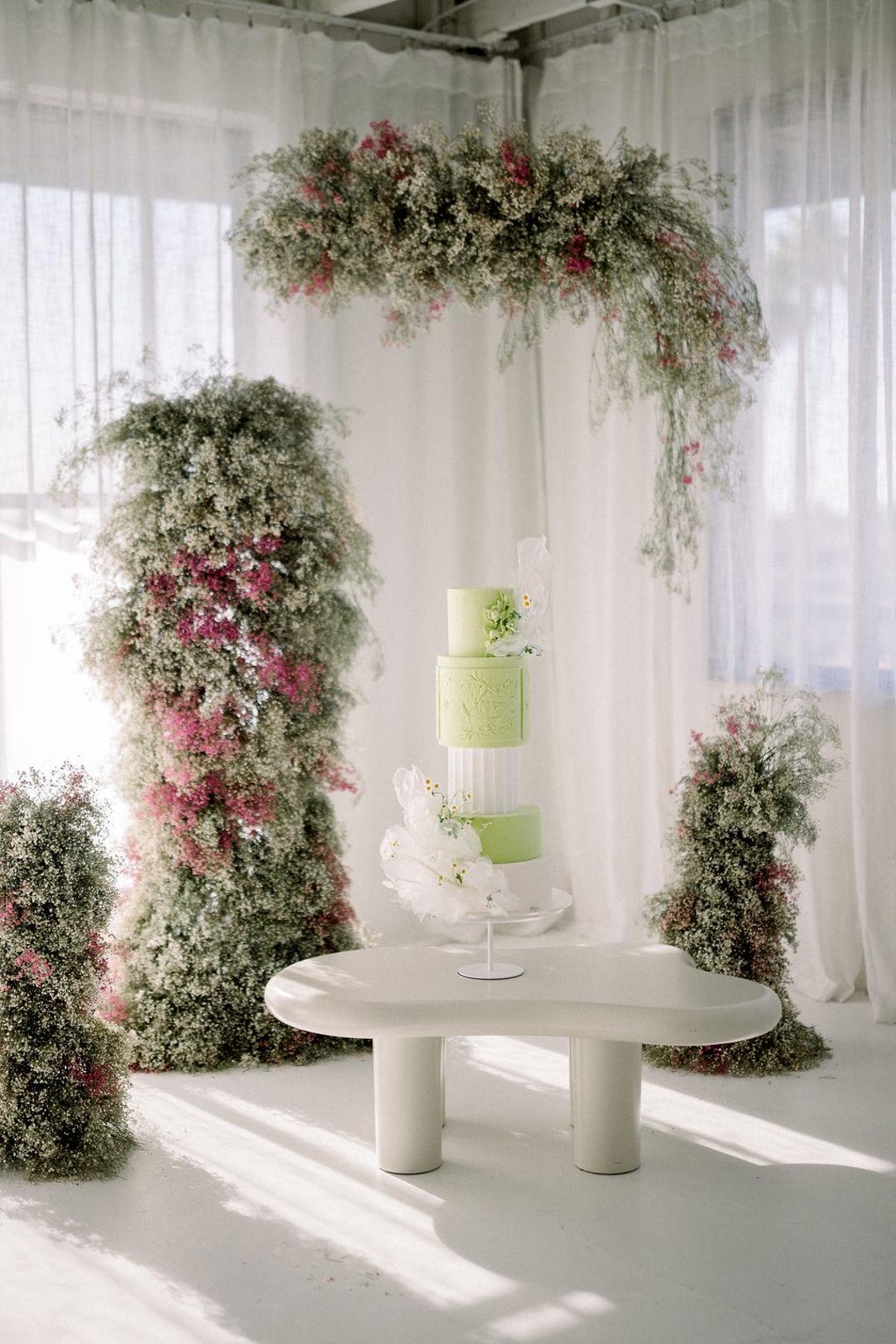 The Concave Separator - White Wedding Cake Spacer - Fake Cake Tier ...