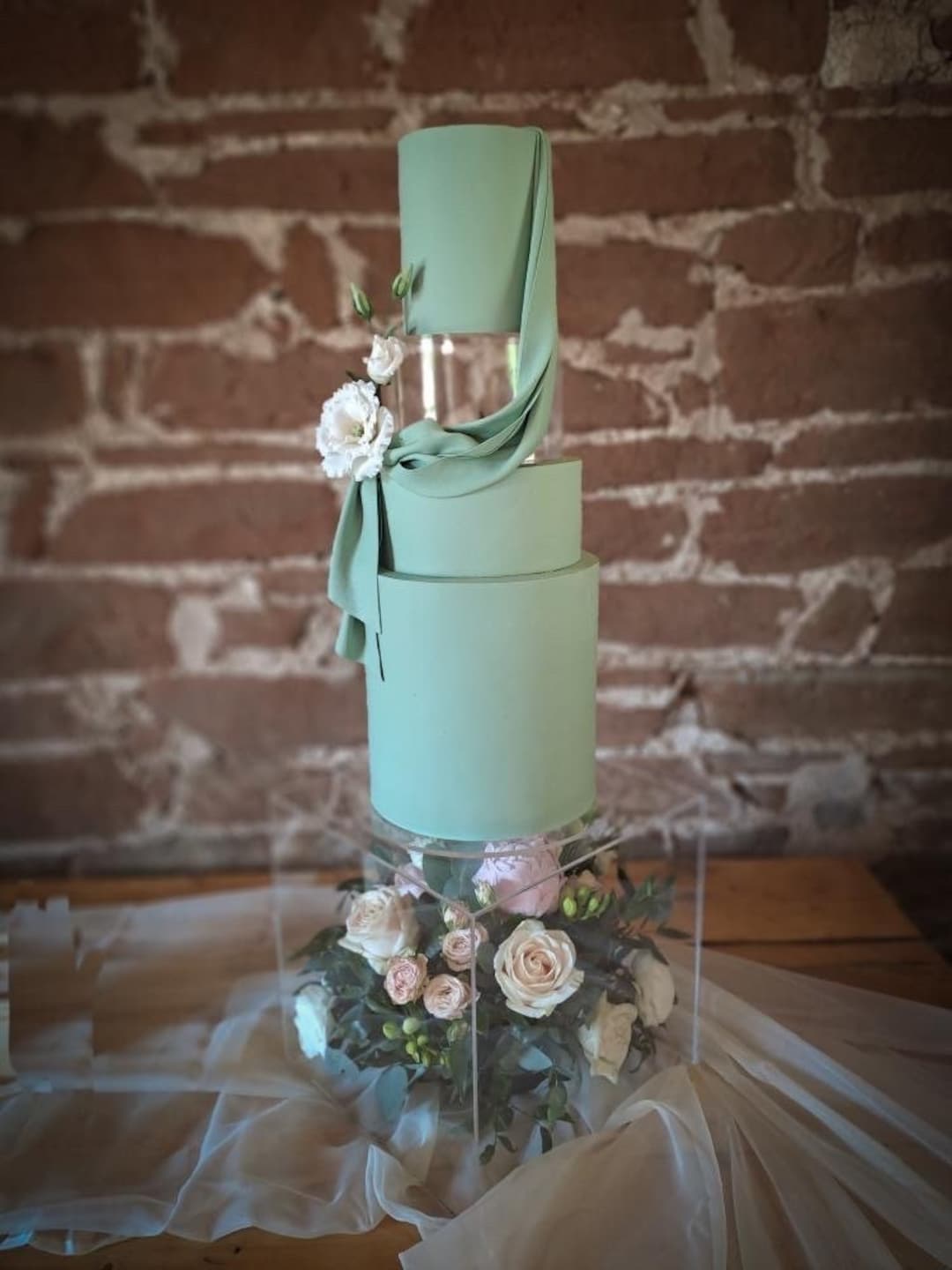 Large Modern 12" Cake Stand - Acrylic Cake Stand - Fillable Cake Stand ...