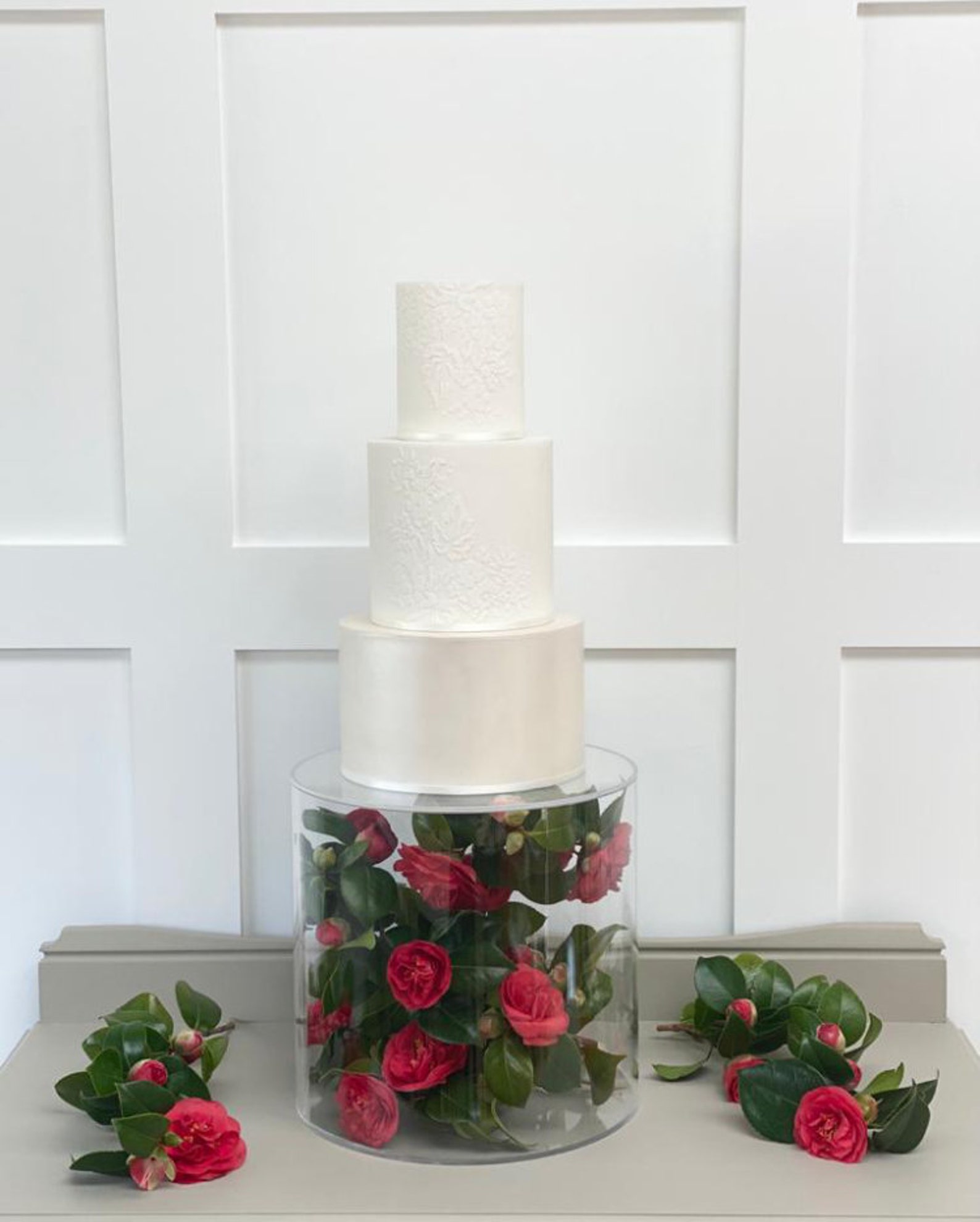 Large Modern 12" Cake Stand - Acrylic Cake Stand - Fillable Cake Stand ...