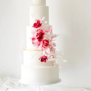 Black Stiletto Cake Stand - Wedding Cake Pedestal - Celebration Cake Platform - Modern Sleek ...