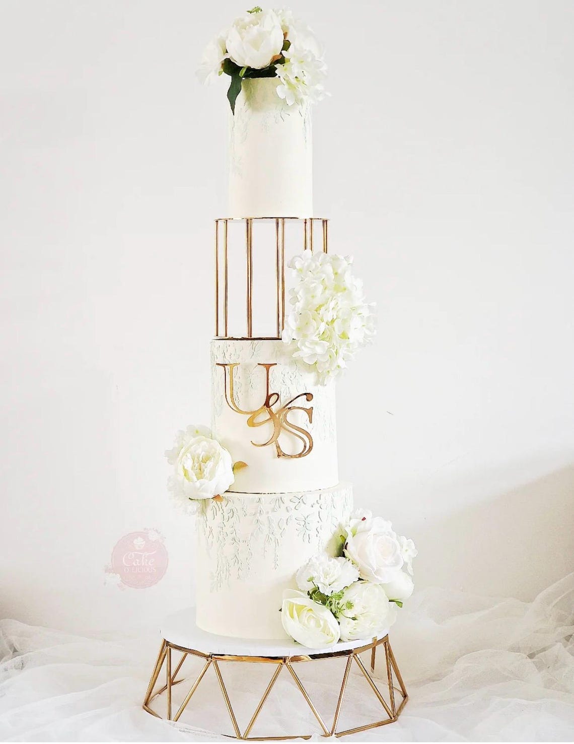Gold Birdcage Cake Separator - Metallic Cake Spacer - Cake Riser - Bird ...