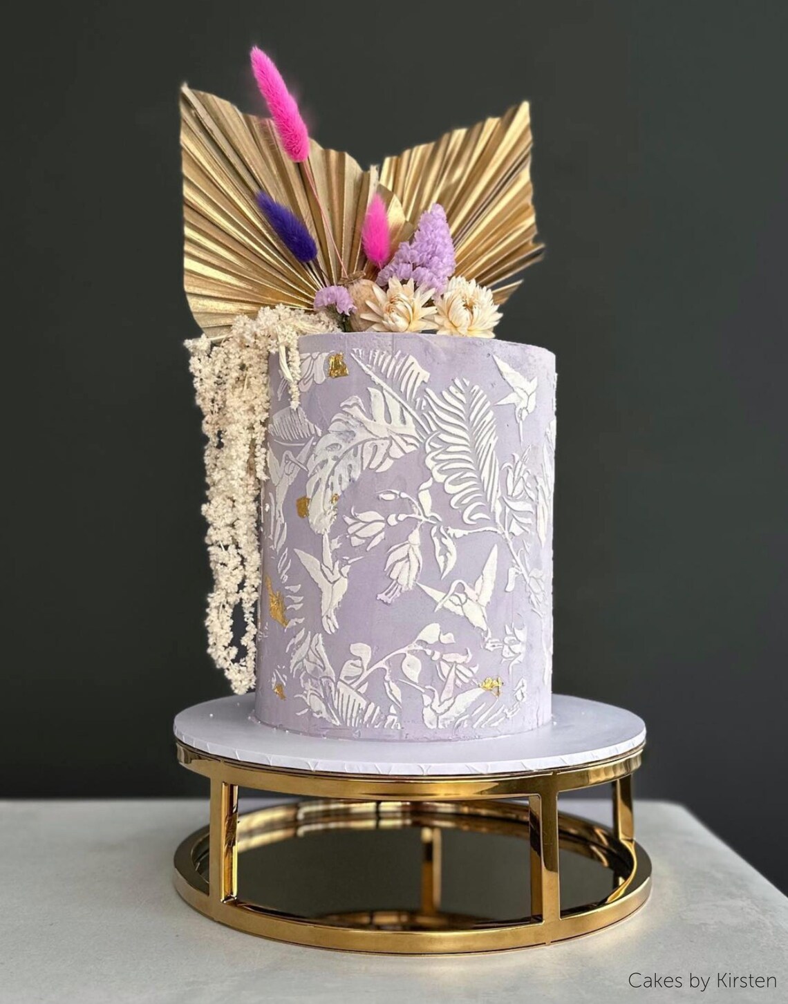 10" Round Cake Separator - Metallic Gold Cake Stand or Cake Spacer ...
