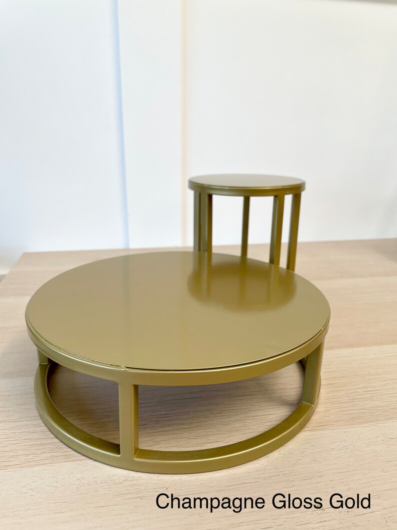 10 Round Cake Separator Metallic Gold Cake Stand or - Etsy UK