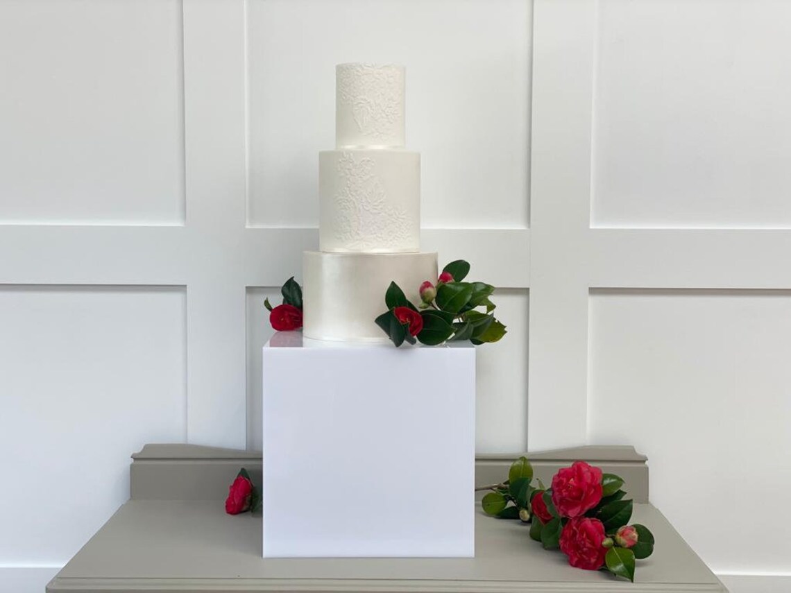 Large Modern 12" Cake Stand - Acrylic Cake Stand - Fillable Cake Stand ...
