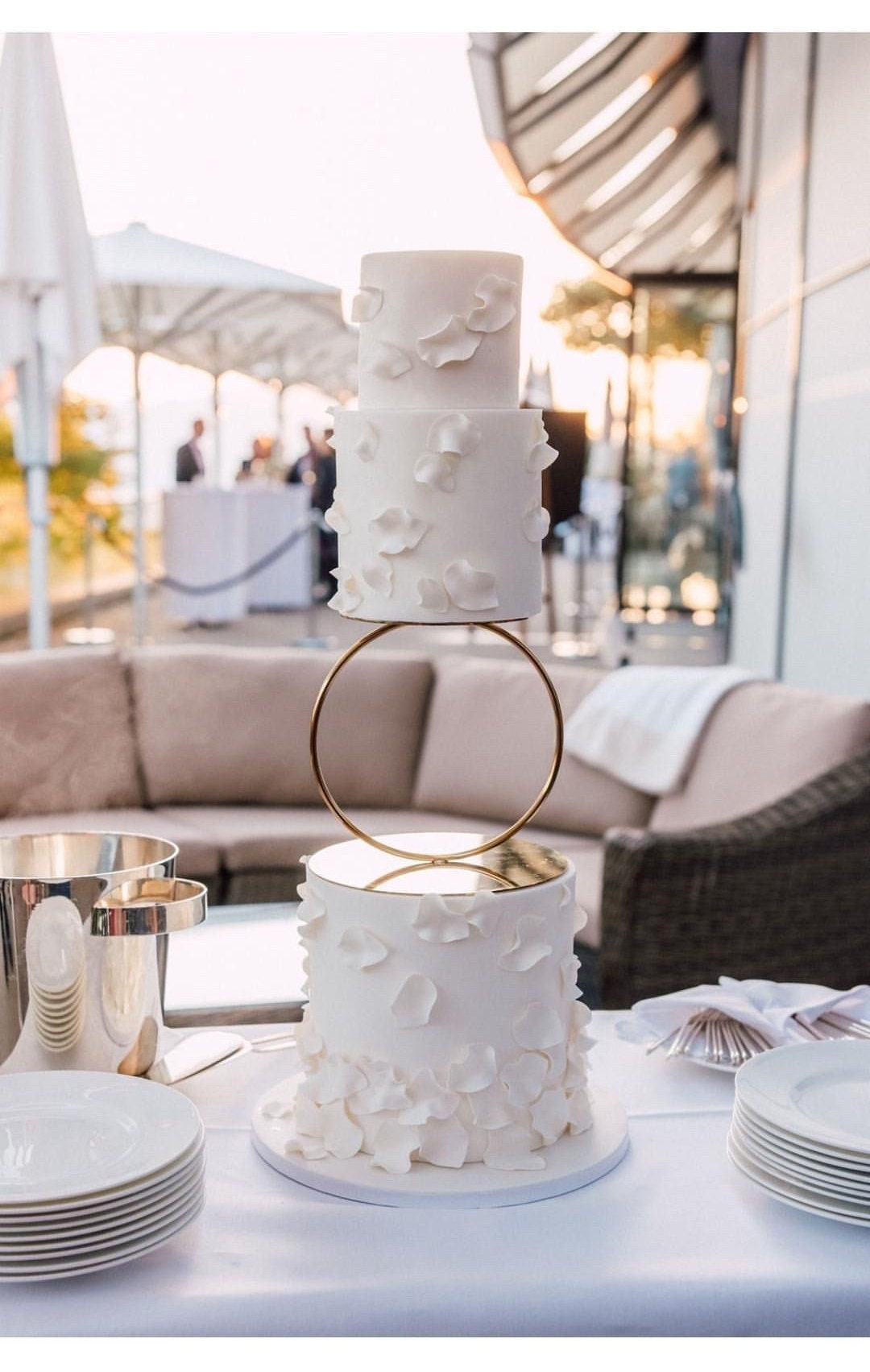 PROPSECURE HOOP Tier Cake Separator - Circle Cake Spacer - Hoop Cake ...
