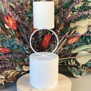 PROPSECURE HOOP Tier Cake Separator - Circle Cake Spacer - Gold Ring ...