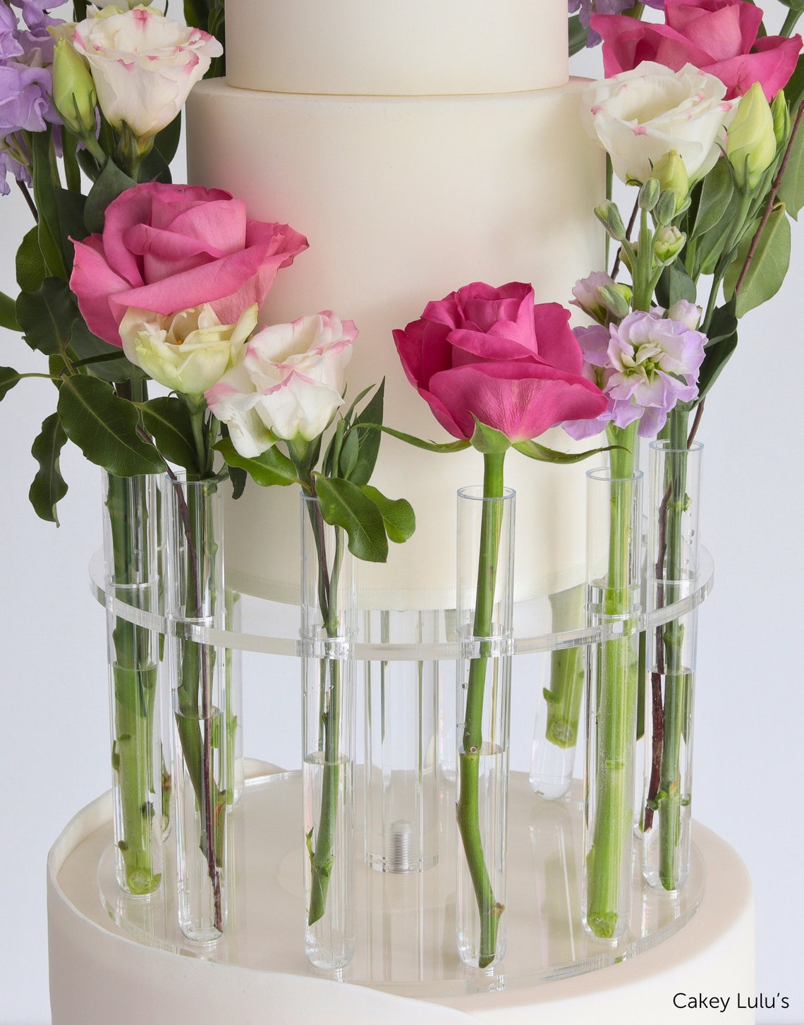 The Floral Tiara - Cake Separator - Flower Cake Spacer Stand - Floral ...