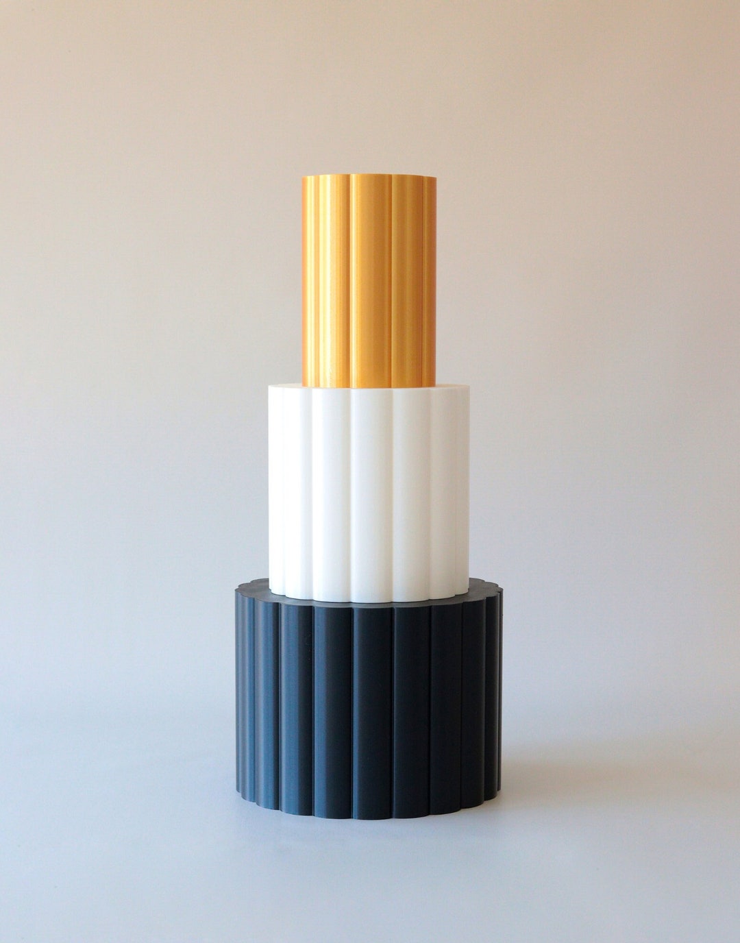 Scalloped Cake Separator - White Wedding Cake Spacer - Fake Cake Tier ...