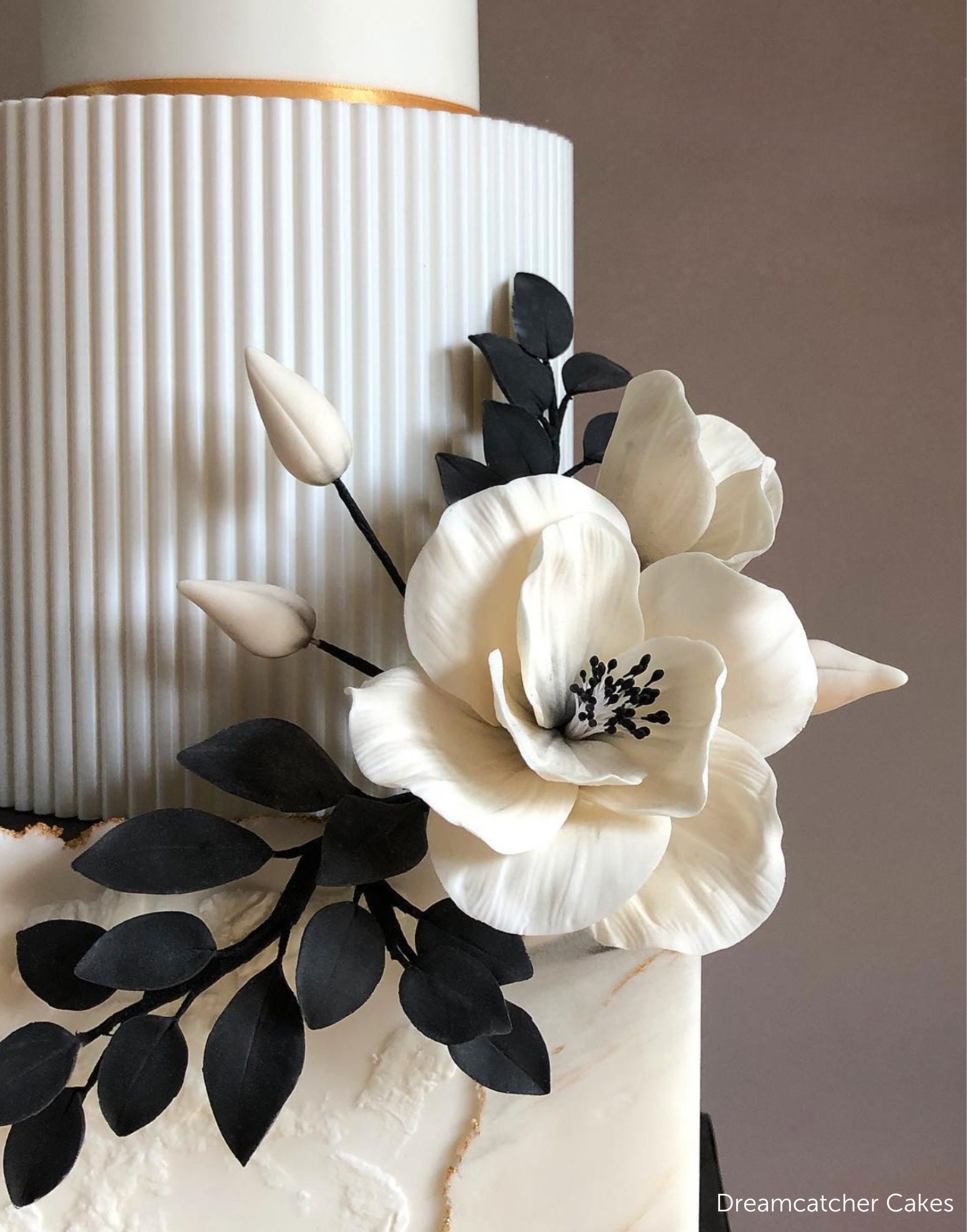 Reeded Cake Separator - White Wedding Cake Spacer - Fake Cake Tier ...