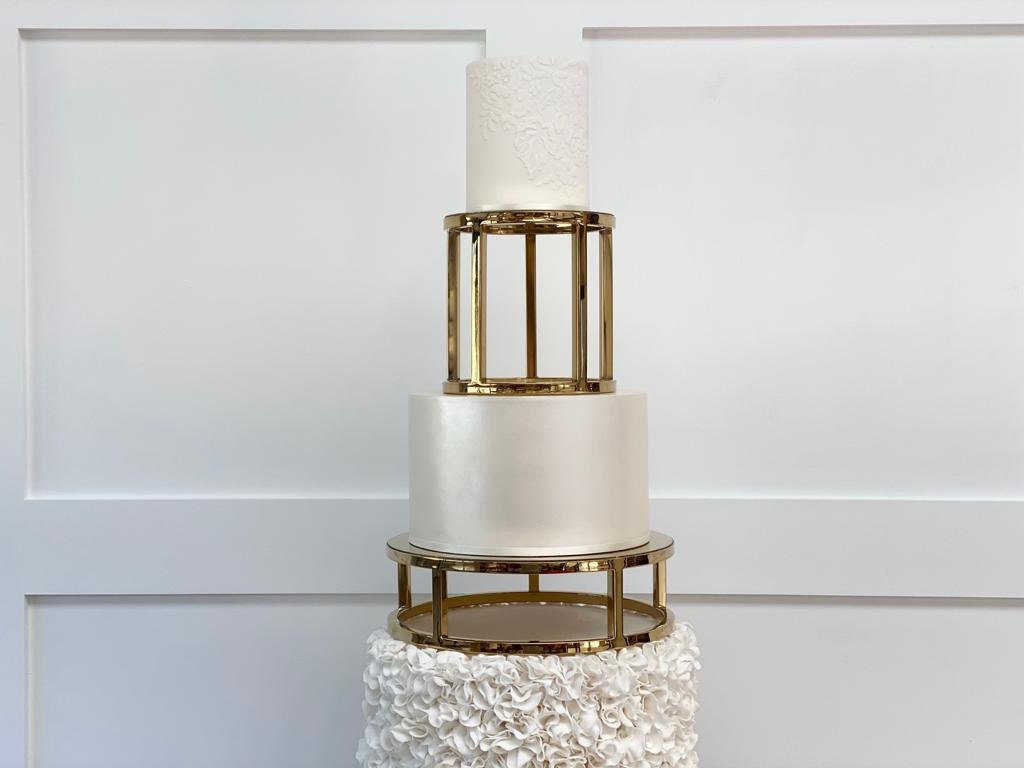 10 Round Cake Separator Metallic Gold Cake Stand and | Etsy