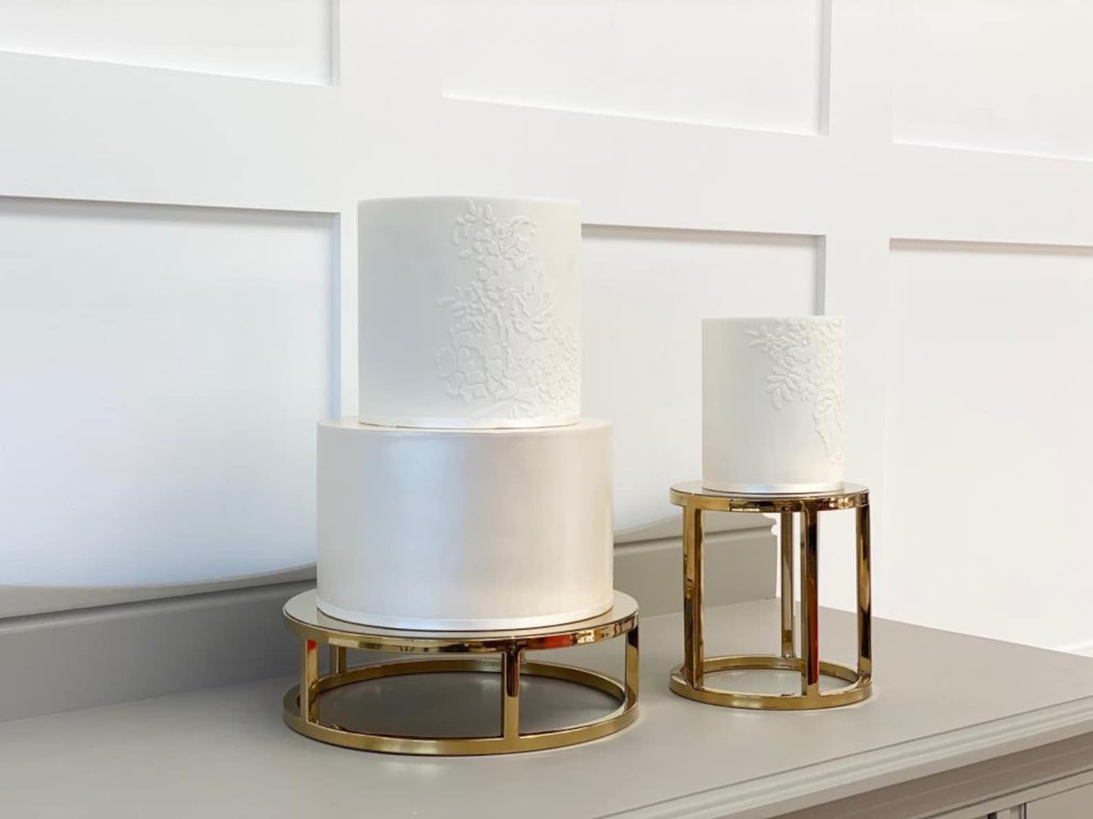 10 Round Cake Separator Metallic Gold Cake Stand or - Etsy