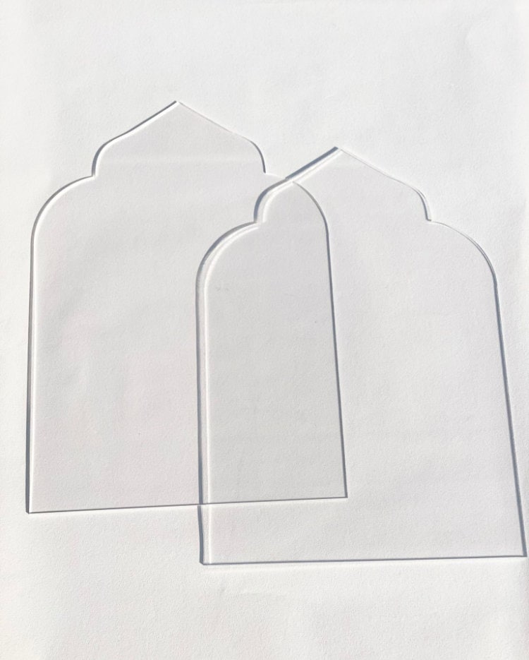 Original Trefoil Arch Cake Guides With Keep It Cake - Acrylic Cake ...