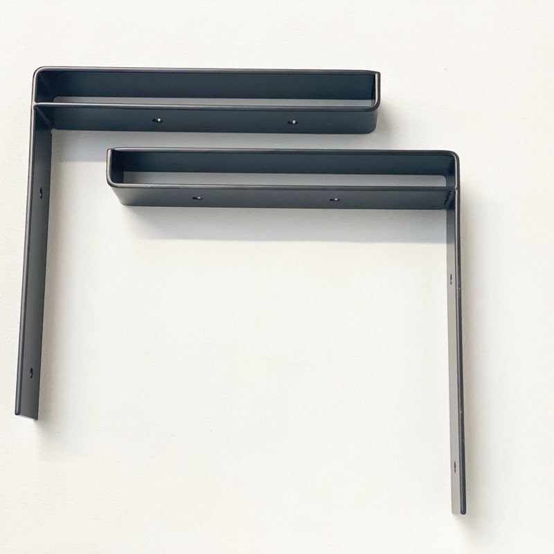 Black Shelf Brackets - Etsy
