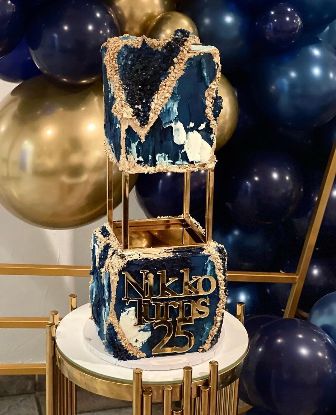 SQUARE Cake Separator - Metallic Cake Spacer - Etsy