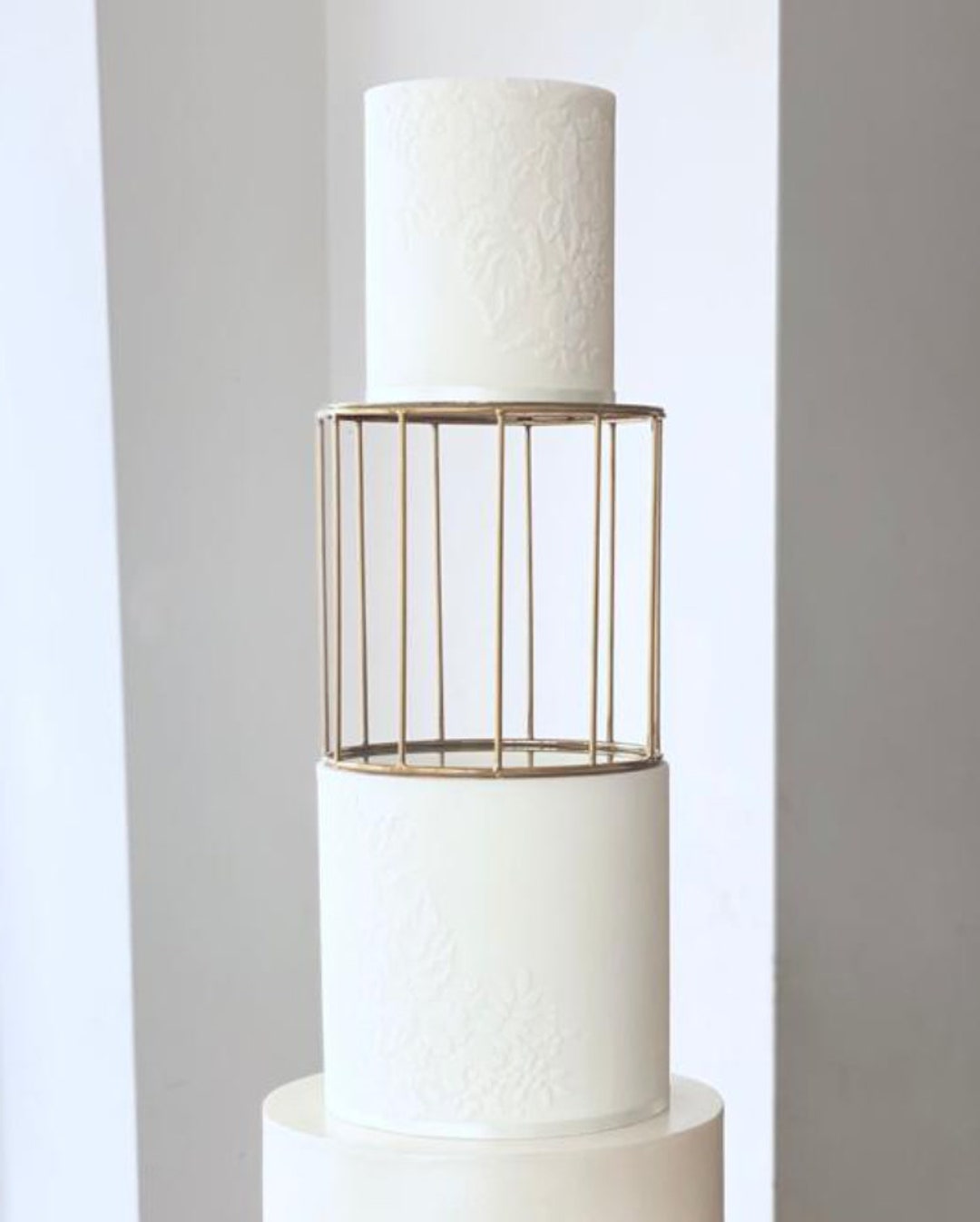 Gold Birdcage Cake Separator - Metallic Cake Spacer - Cake Riser - Bird ...