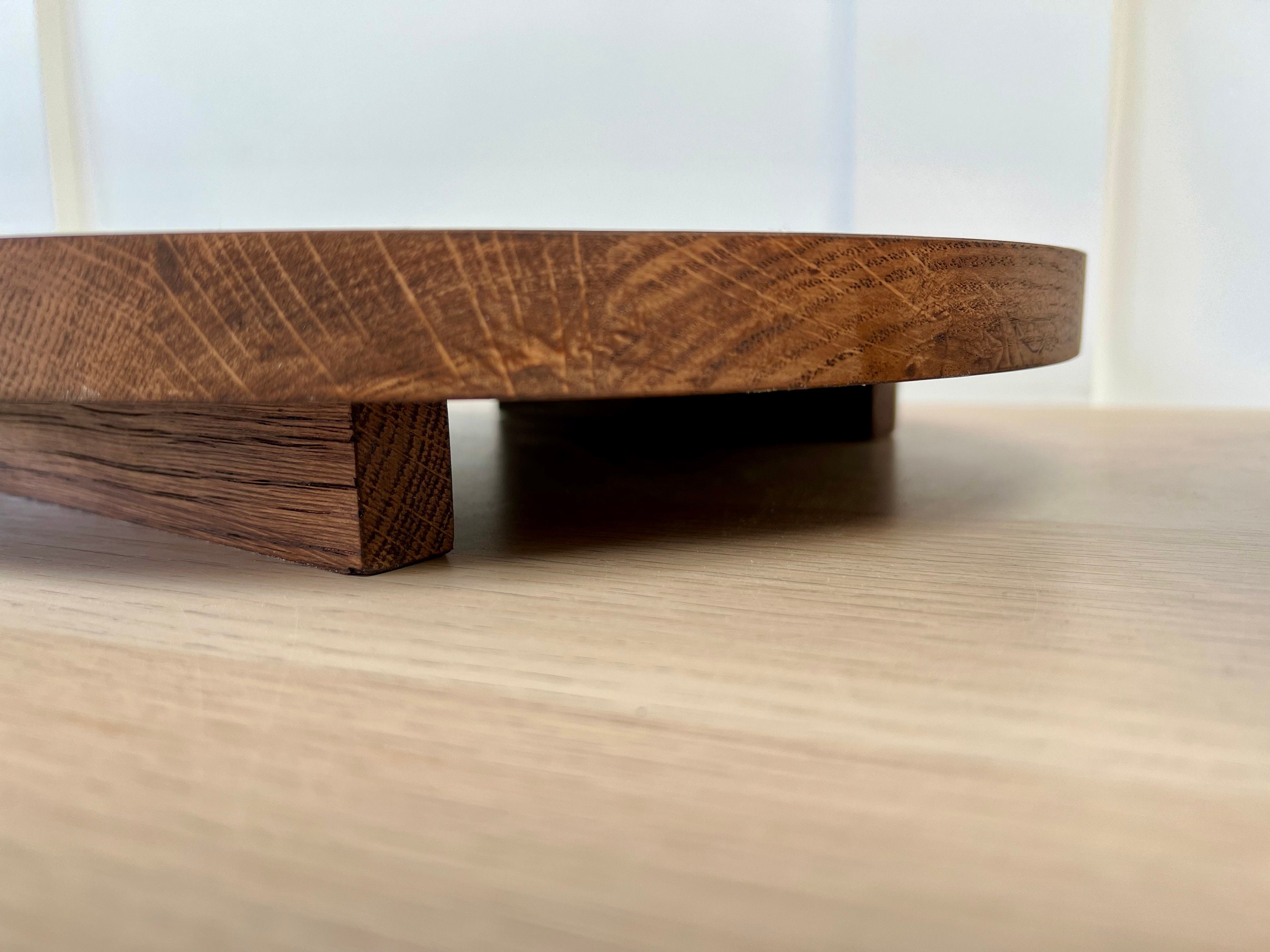 ROUND Wooden Cake Stand Rustic Cake Stand Oak Platform - Etsy UK