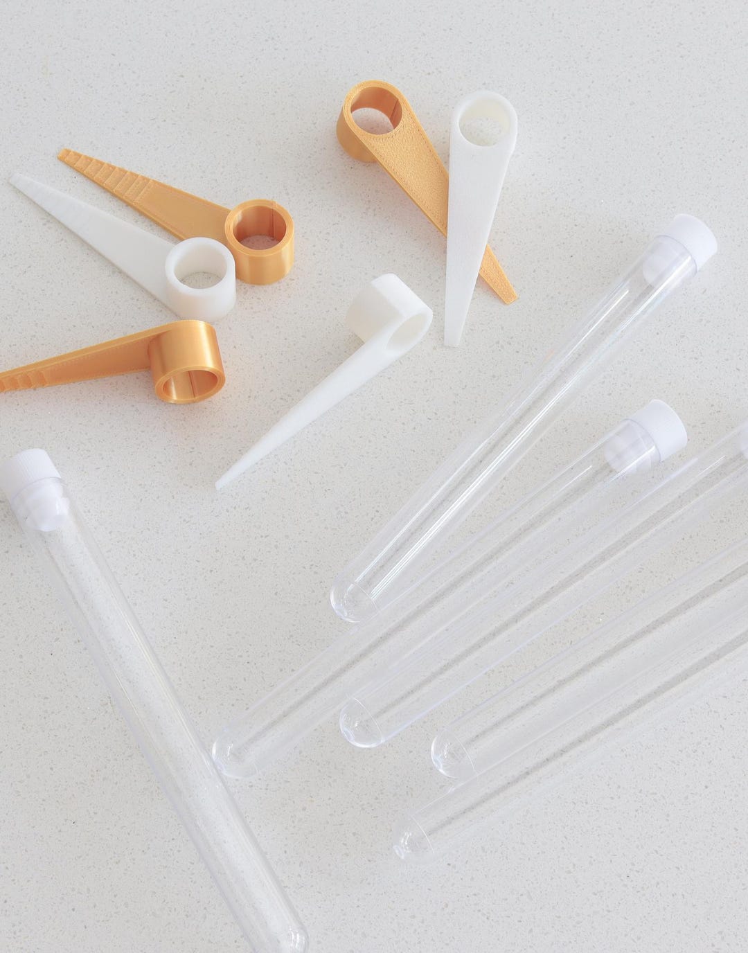 Floating Floral Vial Holders White - Set of 5 - Floral Arrangements ...