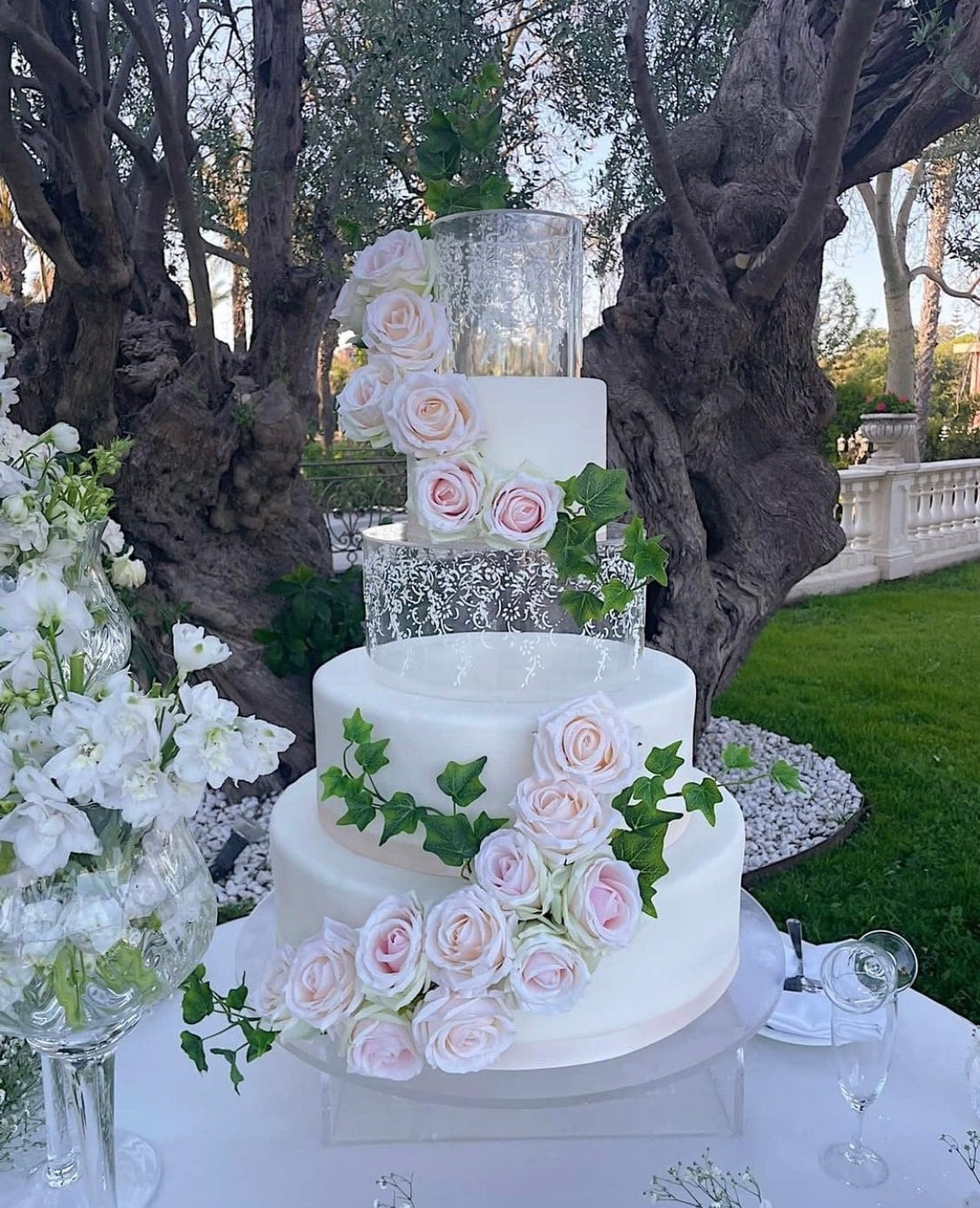 Cake Stand Fillable Acrylic Cake Stand Cake Separator - Etsy