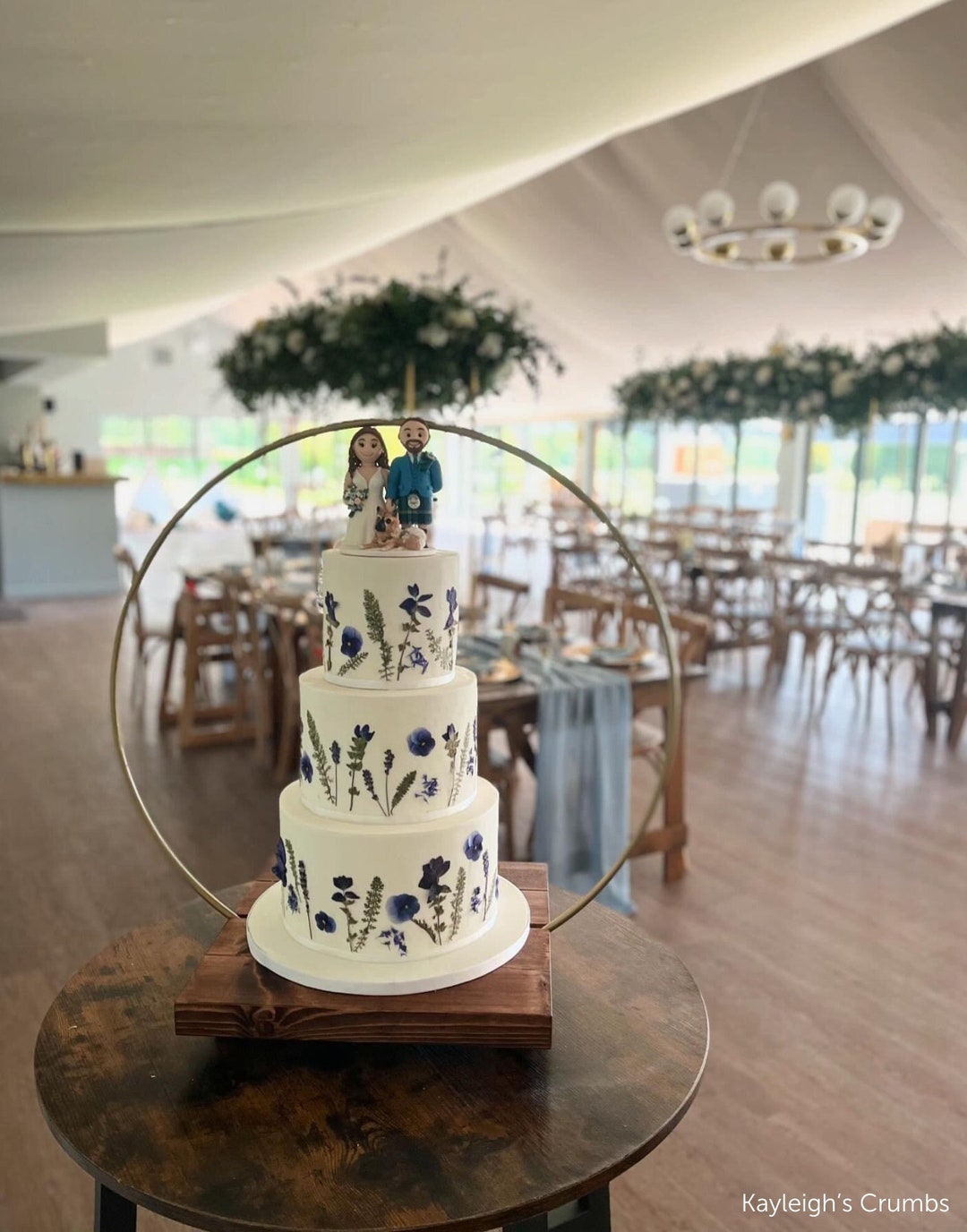 The Floral Hoop Stand - Floral Cake Stand - Flower Cake Hoop - Cake ...