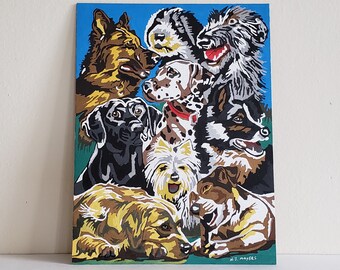 Paint by number dogs | Etsy
