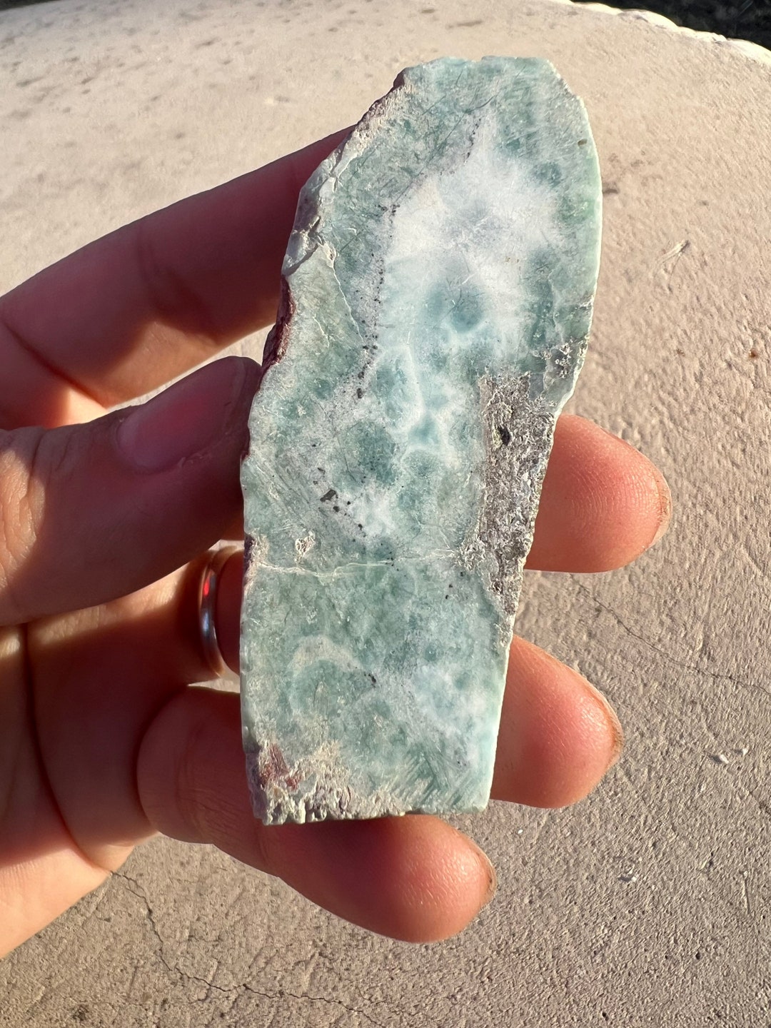 Larimar Crystal Slab Unpolished - Etsy
