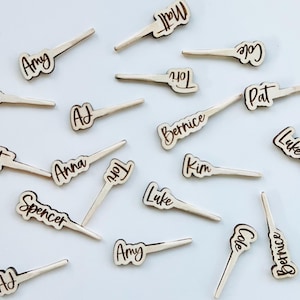 Custom Engraved Name Crib Pegs, Cribbage Pegs Game Pieces, Stocking ...