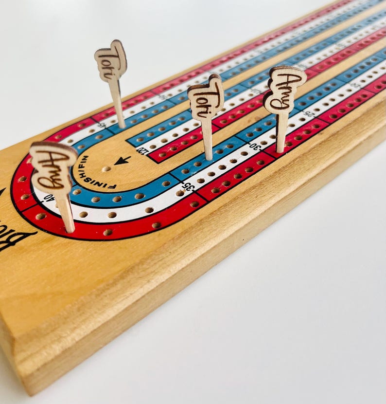Custom Engraved Name Crib Pegs, Cribbage Pegs Game Pieces, Stocking ...