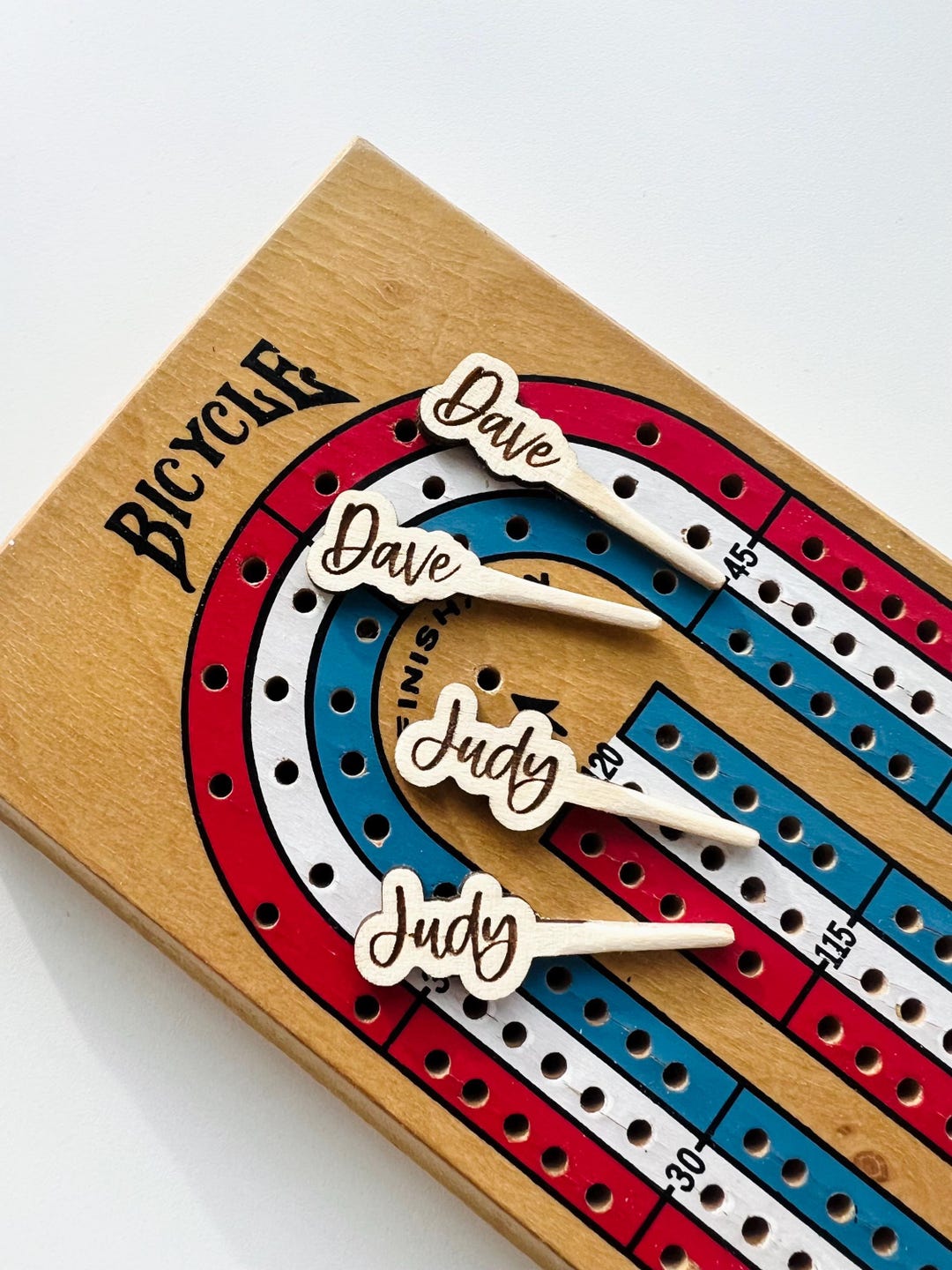 Custom Engraved Name Crib Pegs, Cribbage Pegs Game Pieces, Stocking ...