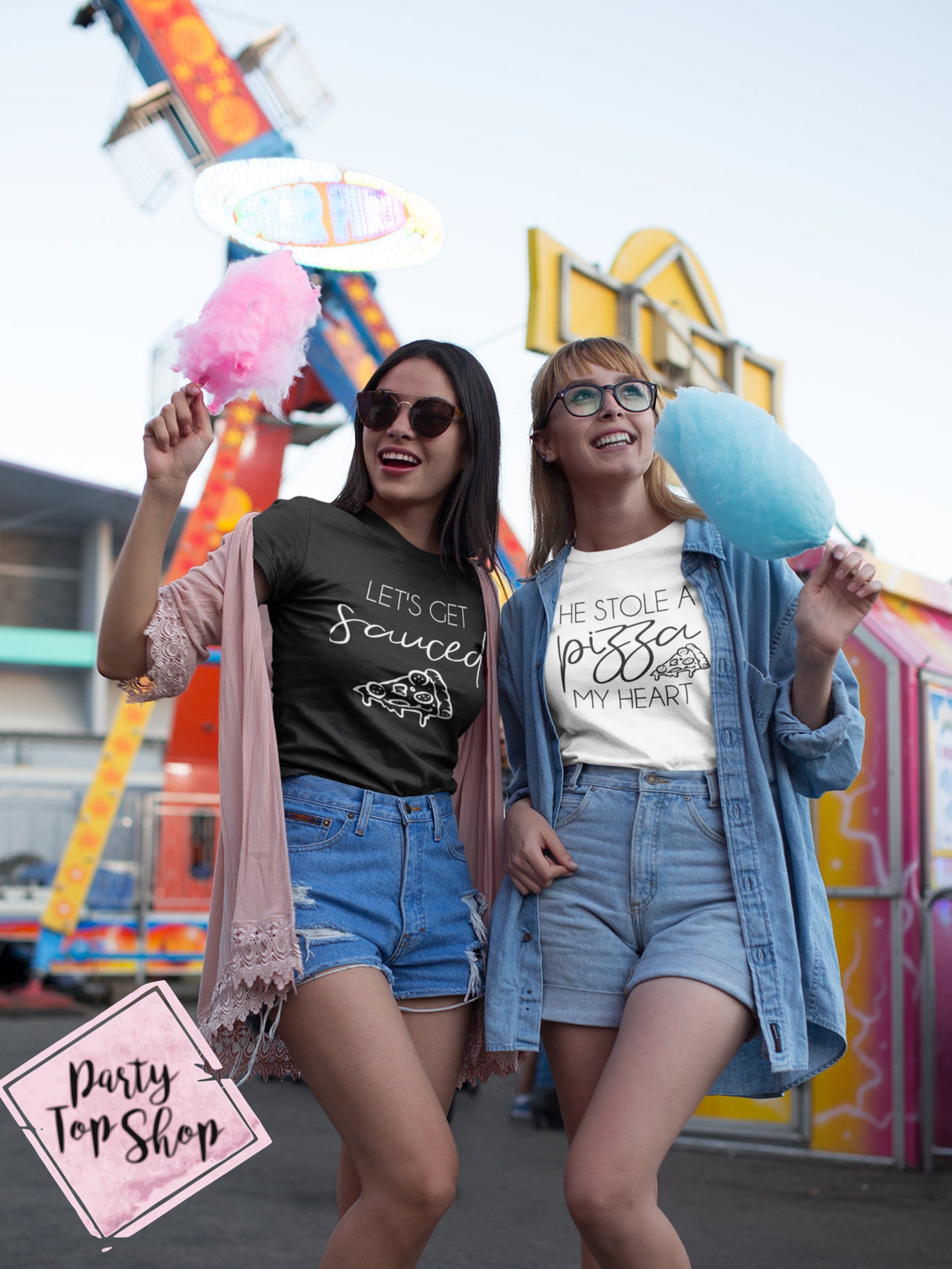 Pizza My Heart Wedding Bachelorette Stagette Party Shirts, Funny Bride ...
