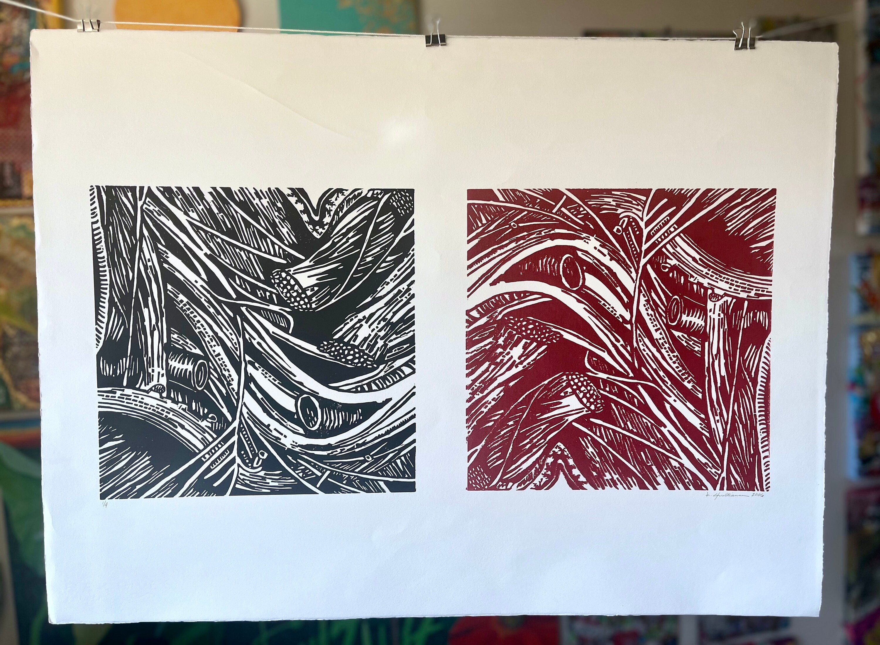 Jugular Linocut Print, Black & Red, Medical Illustration Zoom in ...
