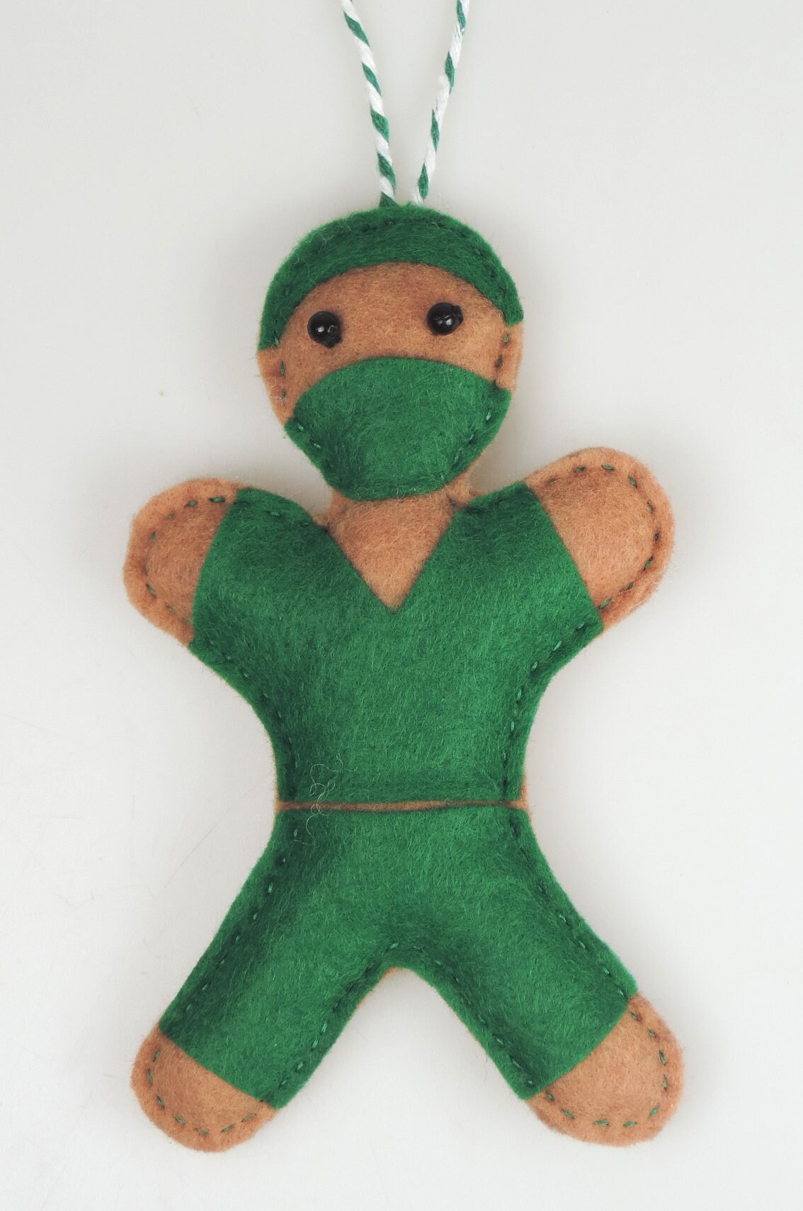 Doctors Nurses Theatre Staff Felt Gingerbread Man Handmade - Etsy UK