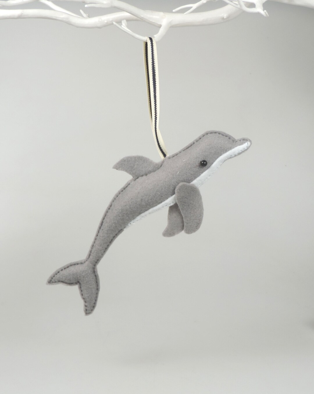 Felt Hanging Bottlenose Dolphin, Handmade Dolphin Decoration. Common ...