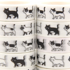 Kitty Cat Pattern Cute Kawaii Cat Print Washi Tape - Etsy