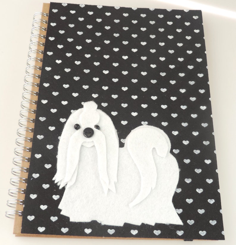 Maltese Dog Felt Covered Notebook White Toy Dog Ring Bound - Etsy UK